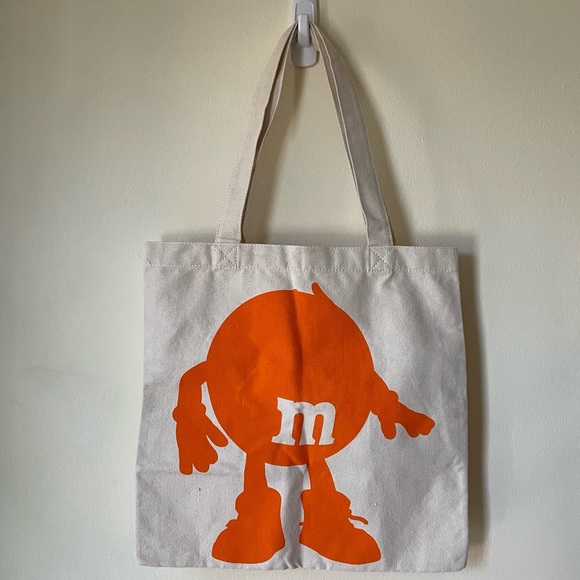 M&M'S | Bags | Mms Orange Character Tote Bag Official Mm Merch Brand ...